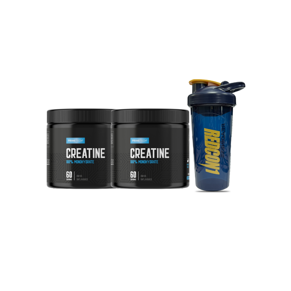 2 CREATINAS MONOHIDRATO 300 GR "PRIMETECH" + SHAKER – PRIMESUPLES